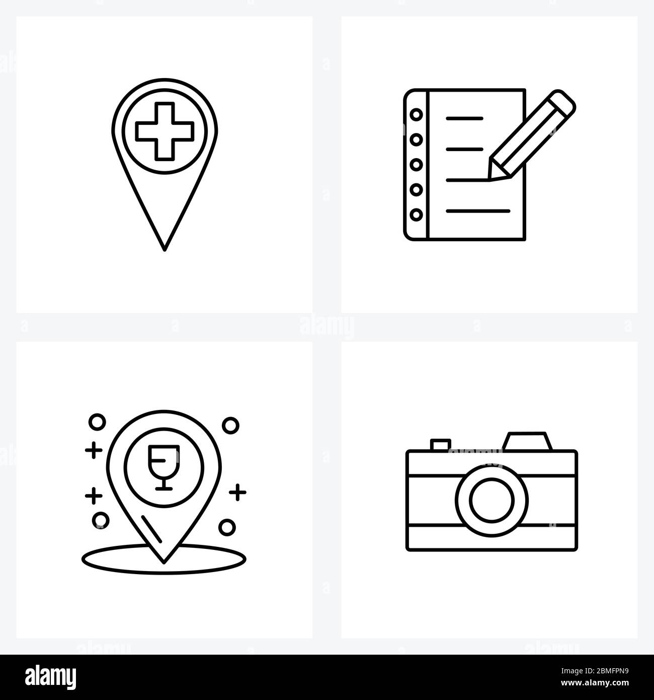 Map Symbols Hospital Stock Vector Images - Alamy