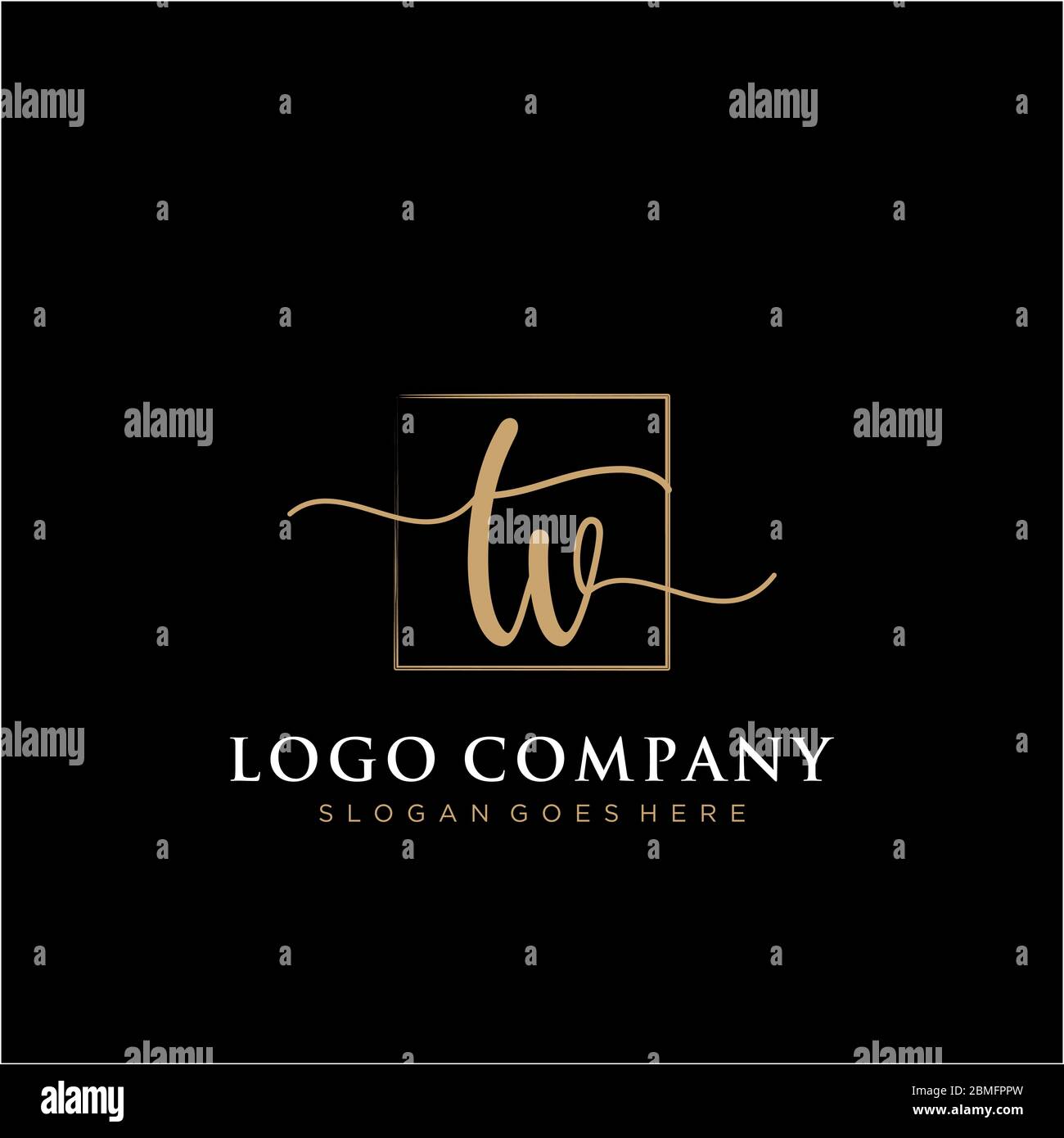 Tv initials logo Stock Vector Images - Alamy