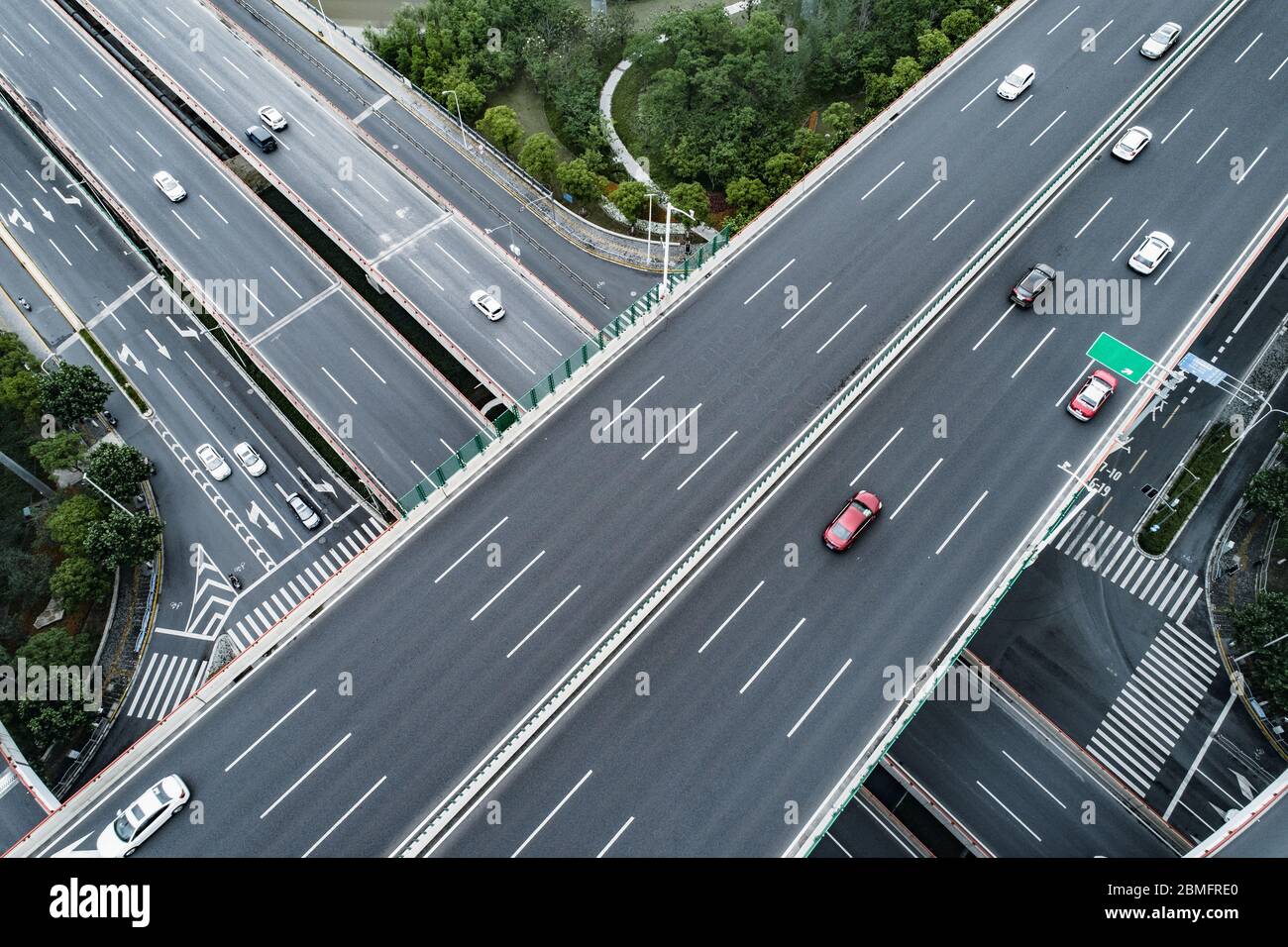 Directional interchange hi-res stock photography and images - Alamy