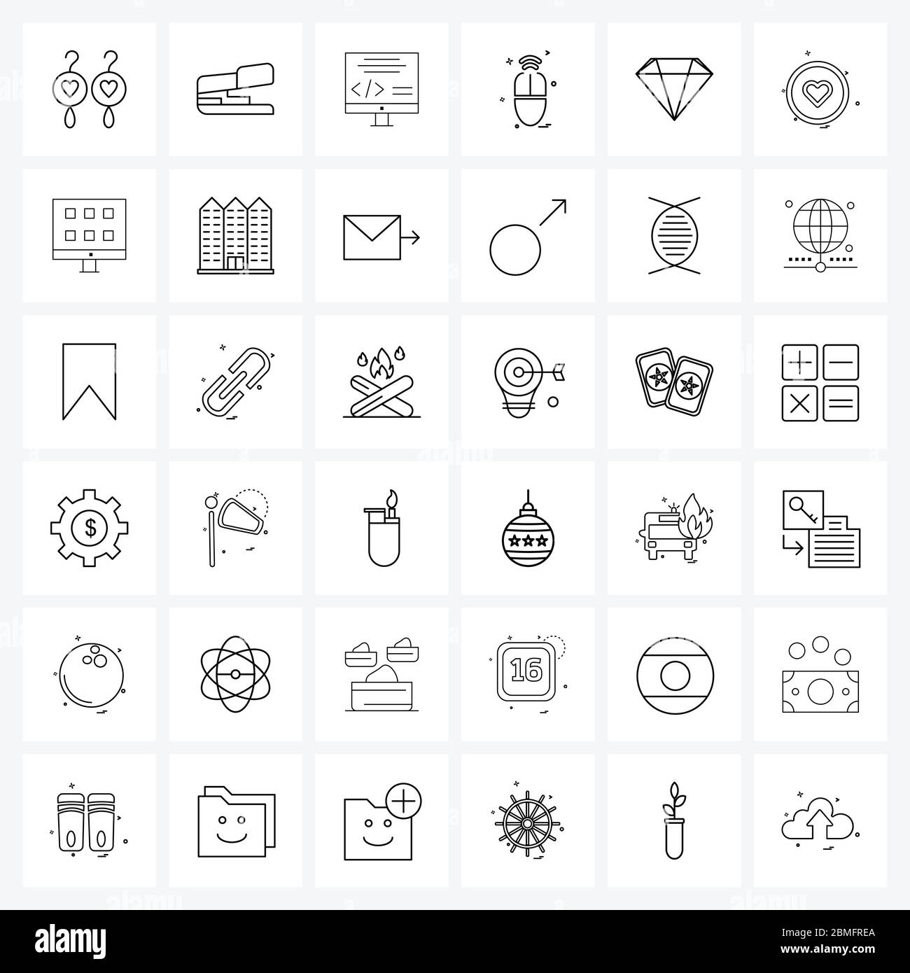 36 Universal Icons Pixel Perfect Symbols of stone, diamond, branding ...