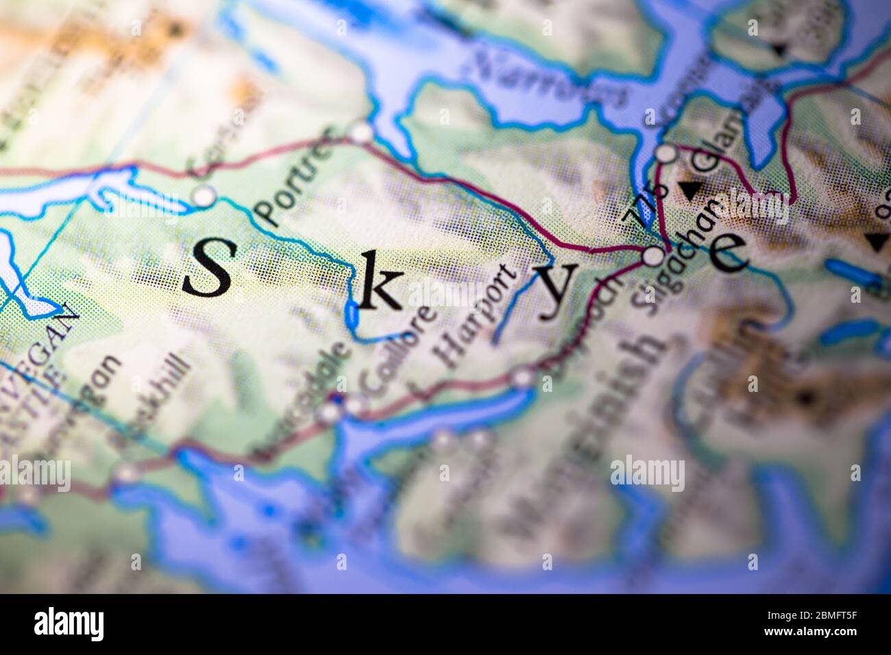 Map of the isle of skye hi-res stock photography and images - Alamy