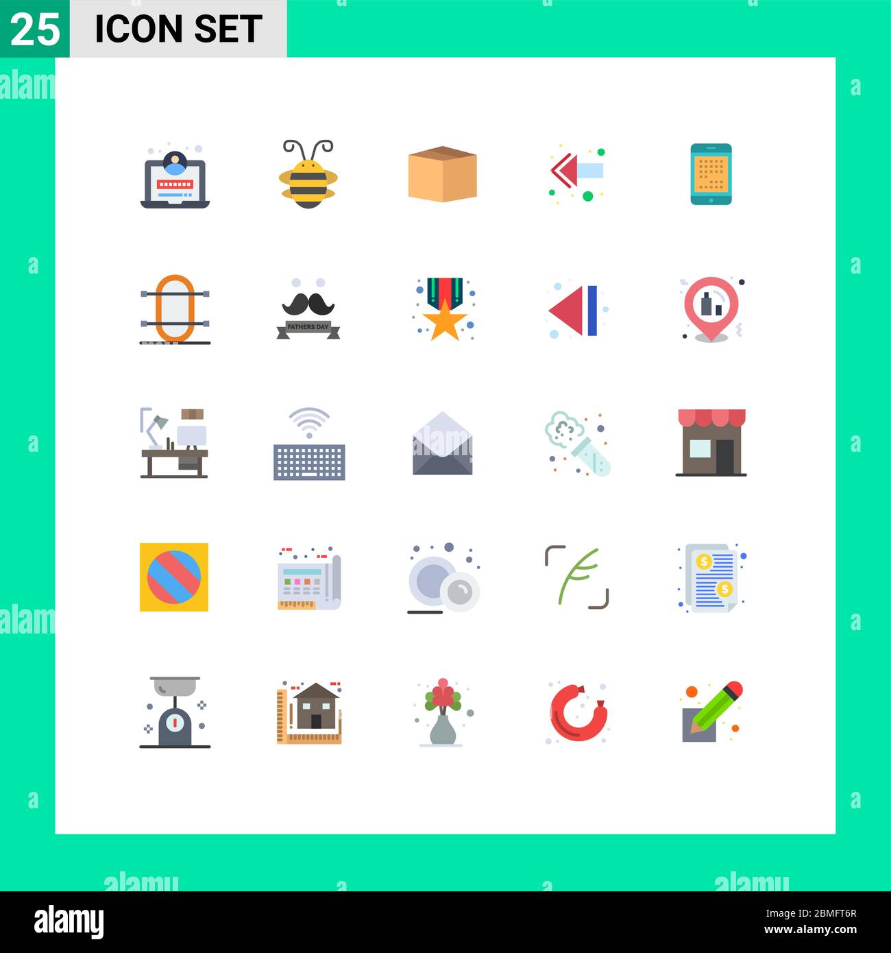 Stock Vector Icon Pack of 25 Line Signs and Symbols for digital ...