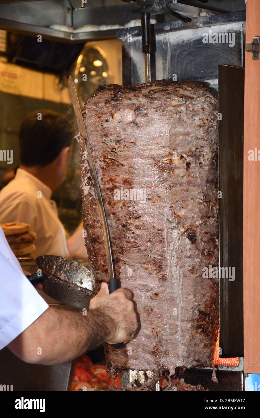 Gyro cone shawarma hi-res stock photography and images - Alamy