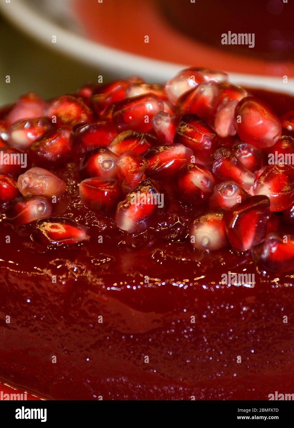 Ayva Tatlisi, Quince in Syrup, Topped with Nuts and Cream Cheese ...