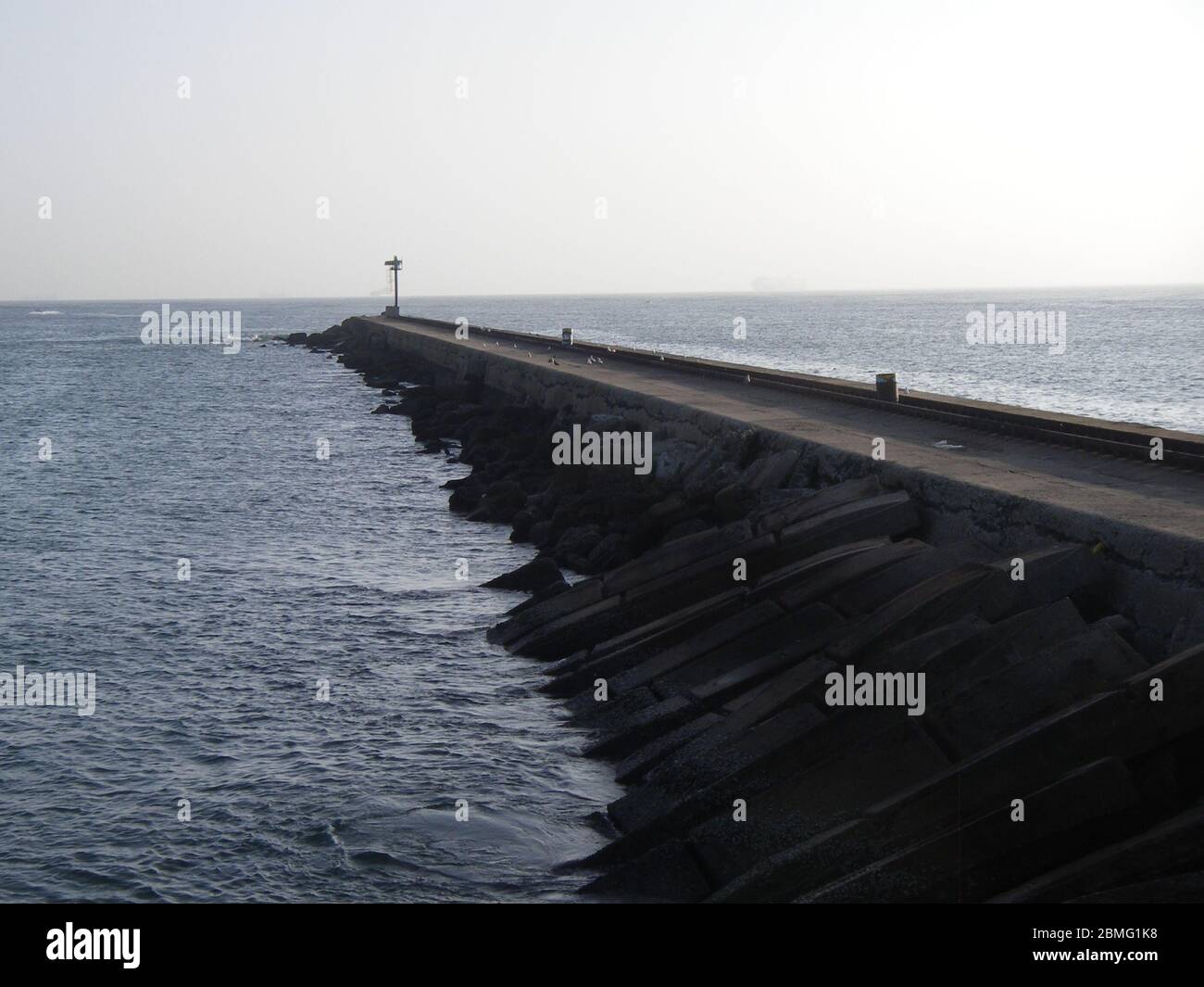Old Durban harbour entrance prior to upgrading and deepening Stock ...