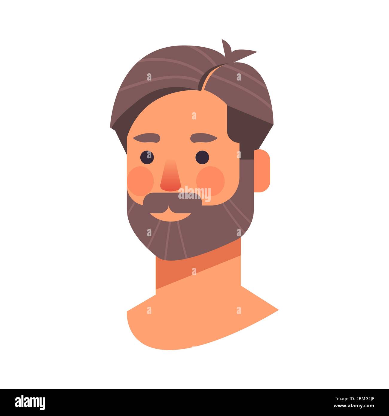 man head avatar beautiful human face male cartoon character portrait ...