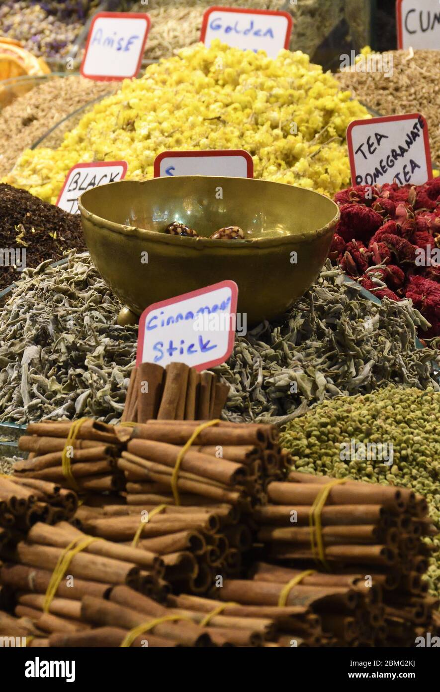 Egyptian Bazaar. The Spice Bazaar in Istanbul, Turkey is one of the ...
