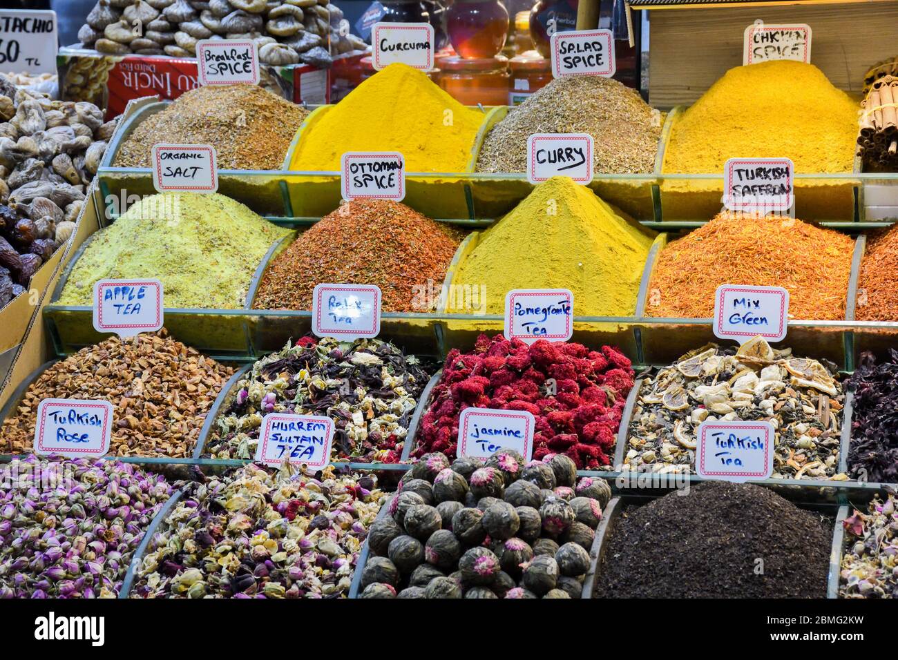 Egyptian Bazaar. The Spice Bazaar in Istanbul, Turkey is one of the ...