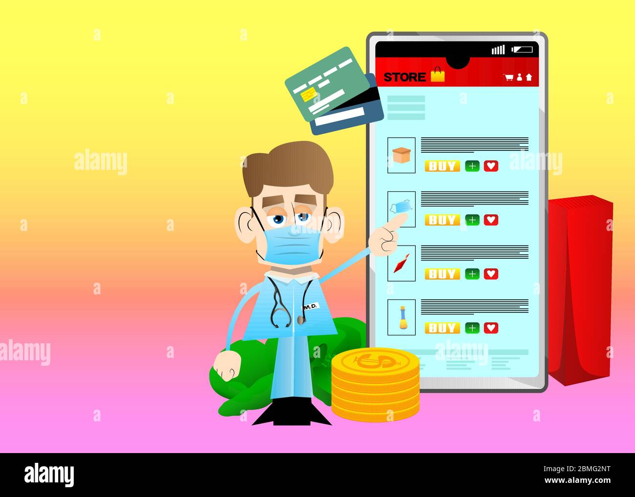 Hospital pay and display Stock Vector Images - Alamy