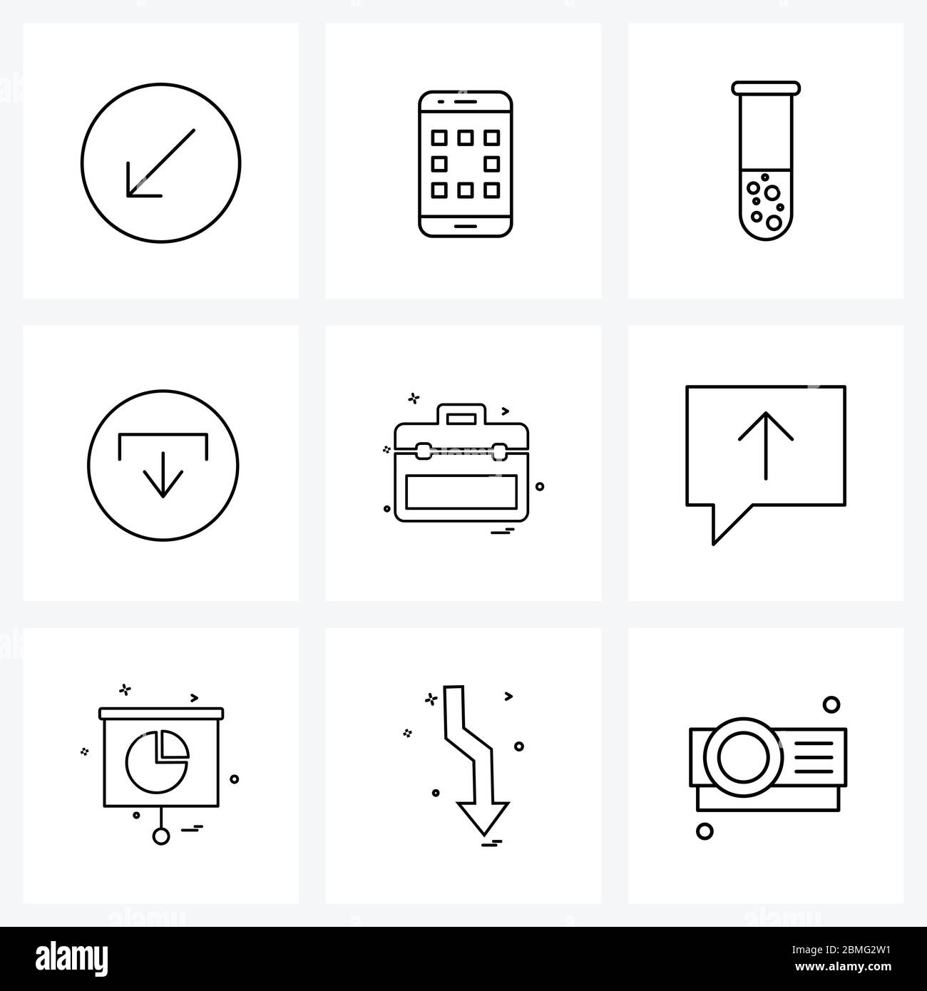 Smart phone left arrow Stock Vector Images - Alamy