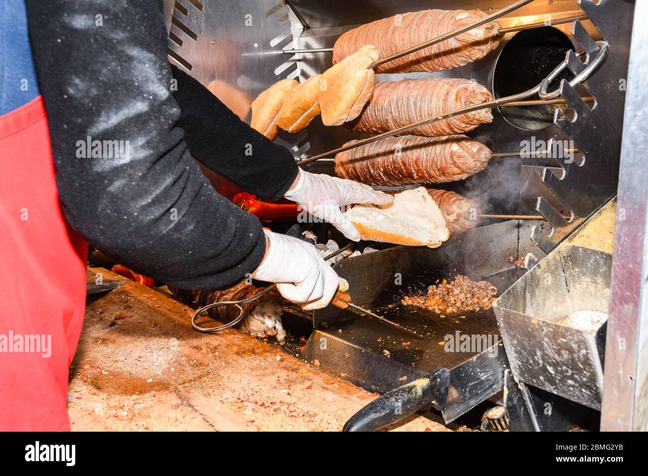 Cag Kebap, famous top rated restaurant in Istanbul. The horizontally ...