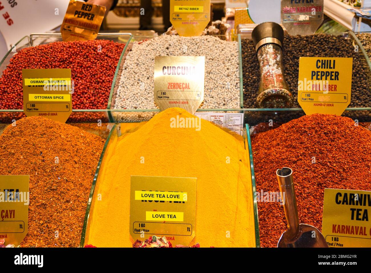 Egyptian Bazaar. The Spice Bazaar in Istanbul, Turkey is one of the ...