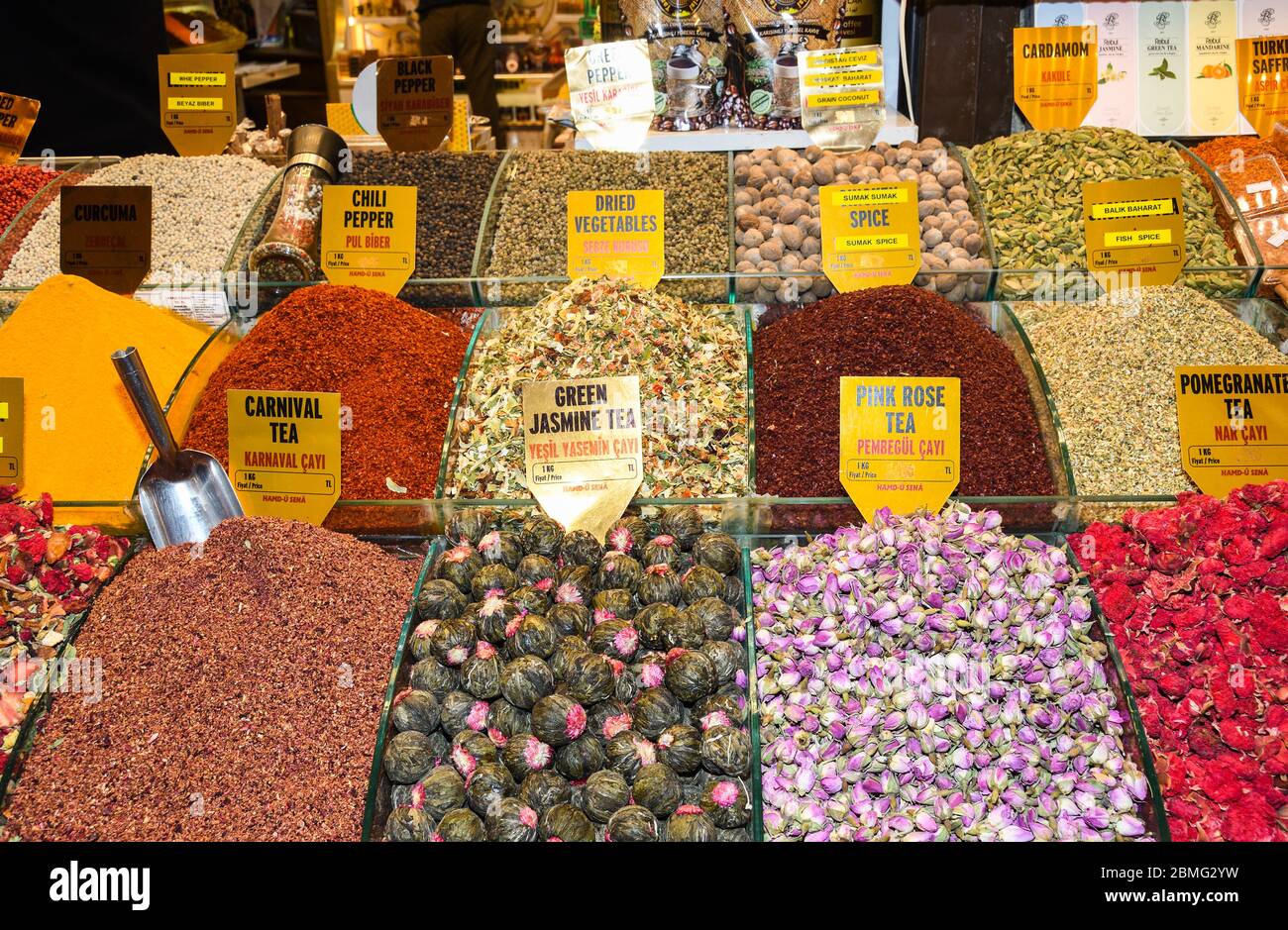 Egyptian Bazaar. The Spice Bazaar in Istanbul, Turkey is one of the ...