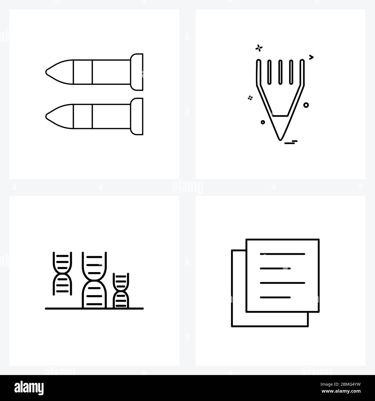 4 bullets Stock Vector Images - Alamy