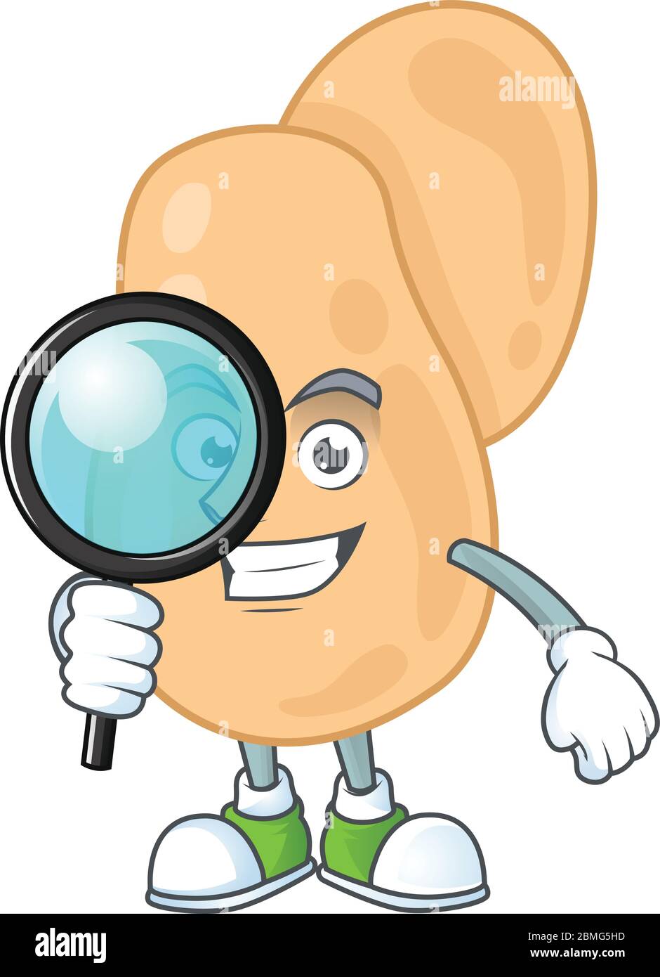 Smart Detective of sarcina cartoon character design concept Stock ...