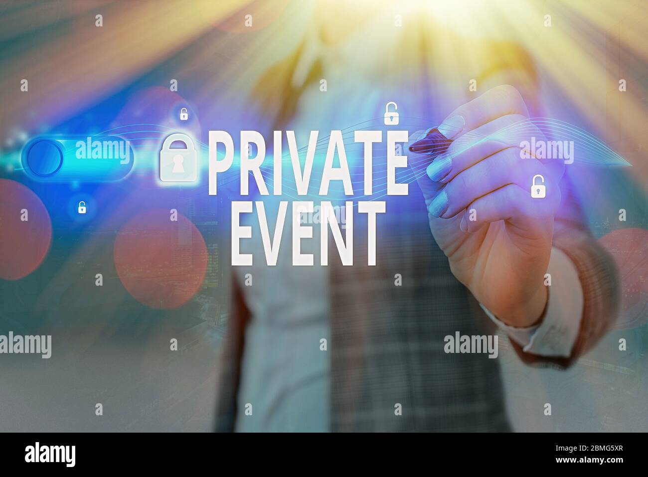 Writing note showing Private Event. Business concept for Exclusive ...