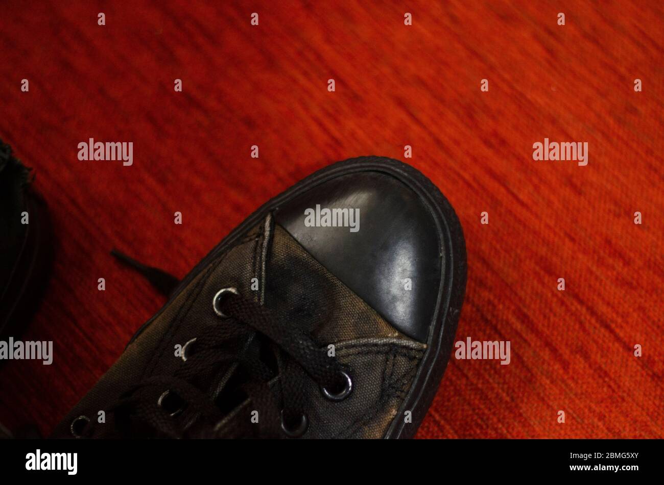 Ragged Black Stylish Shoes, Vintage Black Stylish Shoes Stock Photo - Alamy