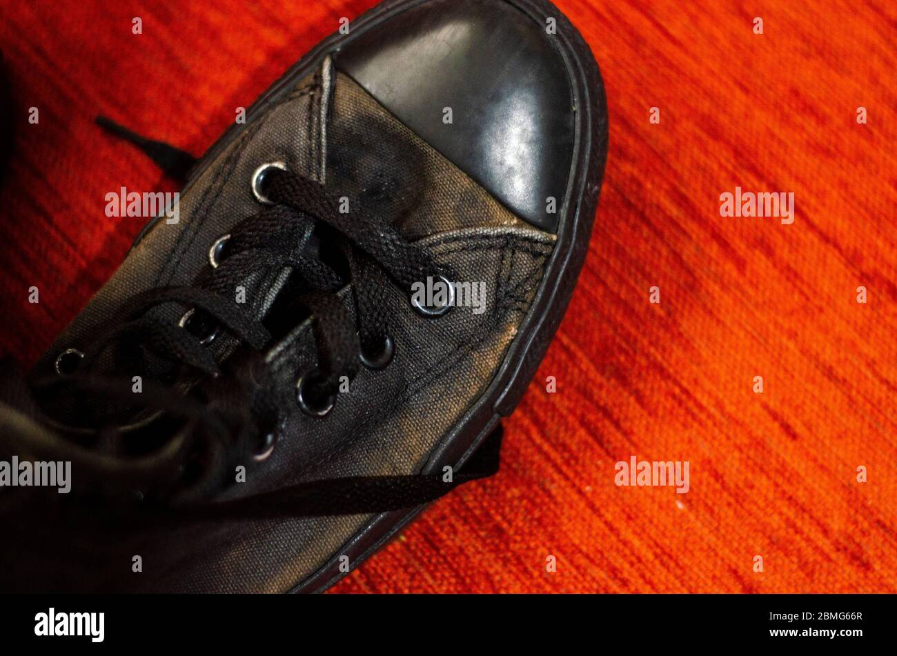 Ragged Black Stylish Shoes, Vintage Black Stylish Shoes Stock Photo - Alamy