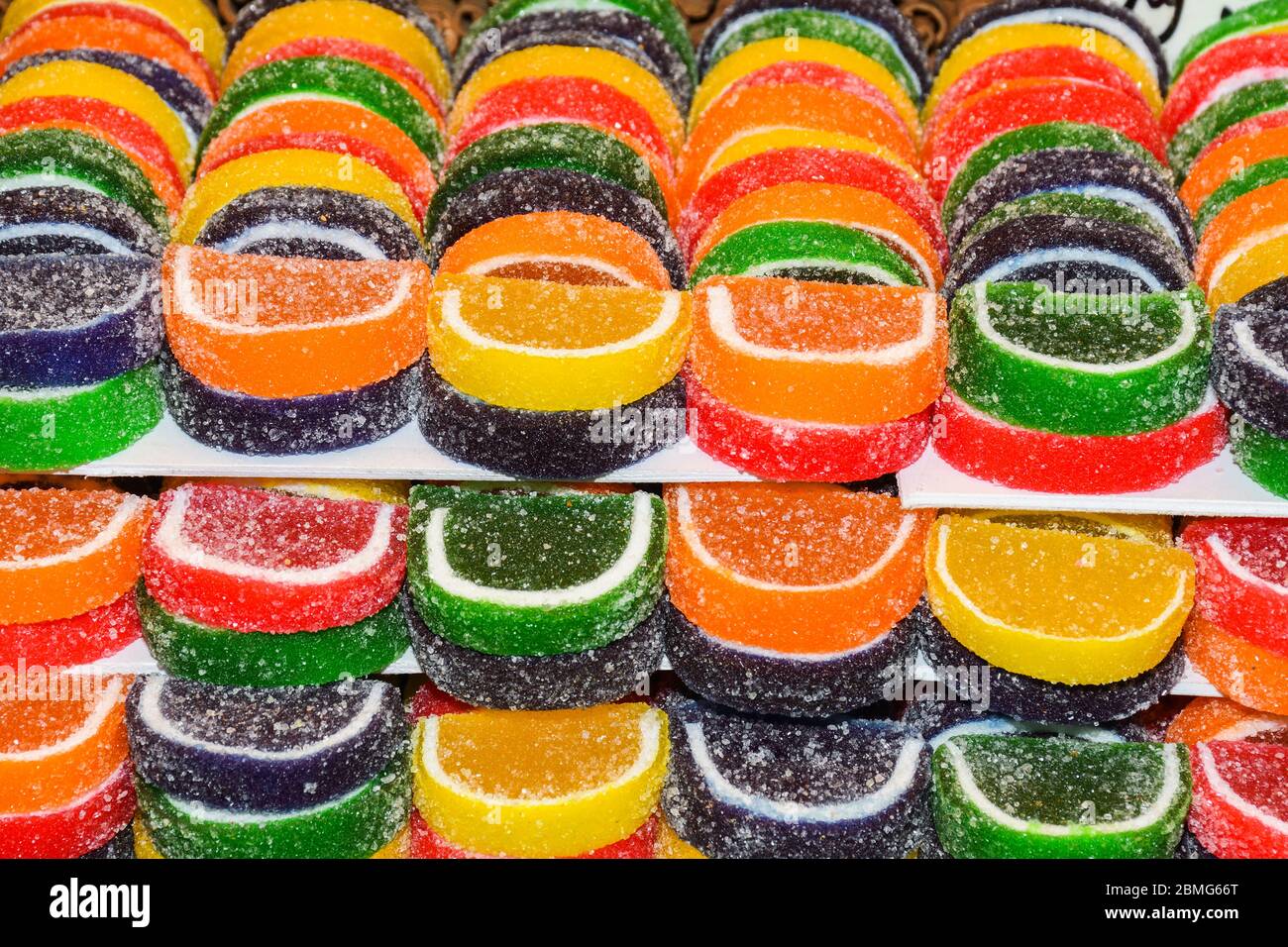 Sugar-sprinkled candies, jelly, marmalade, sweet, candy, sugar, tasty ...
