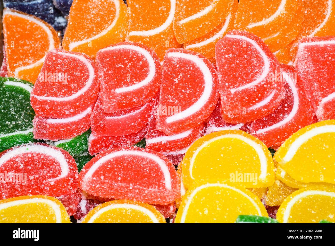 Sugar-sprinkled candies, jelly, marmalade, sweet, candy, sugar, tasty ...