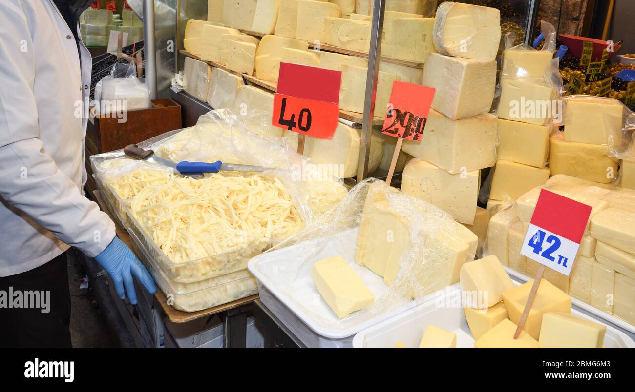 Turkish cheese: full-fat beyaz peynir (white sheep's milk cheese,Greek ...