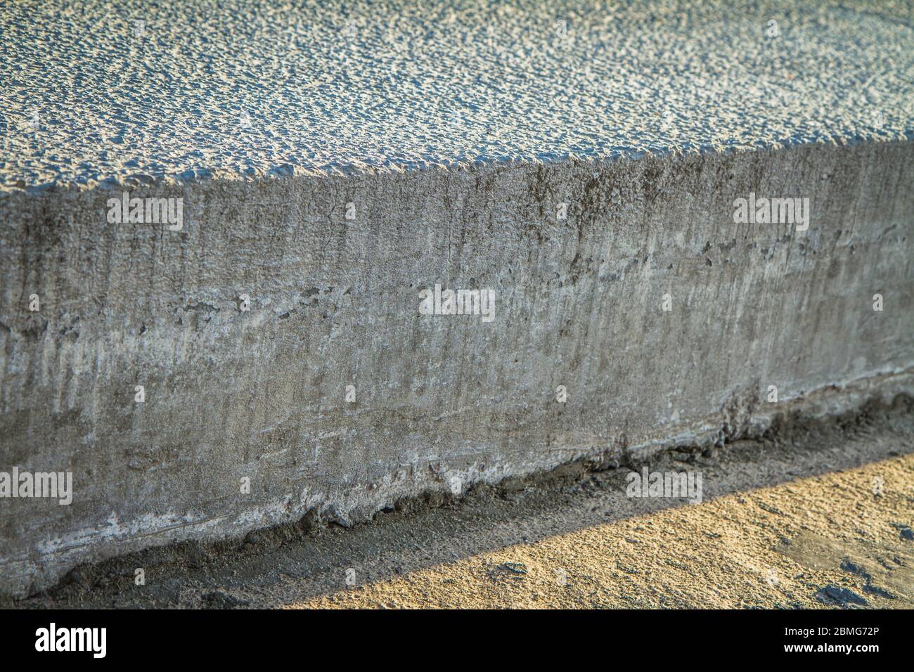 Highway under construction - close up of a cross section Stock Photo ...