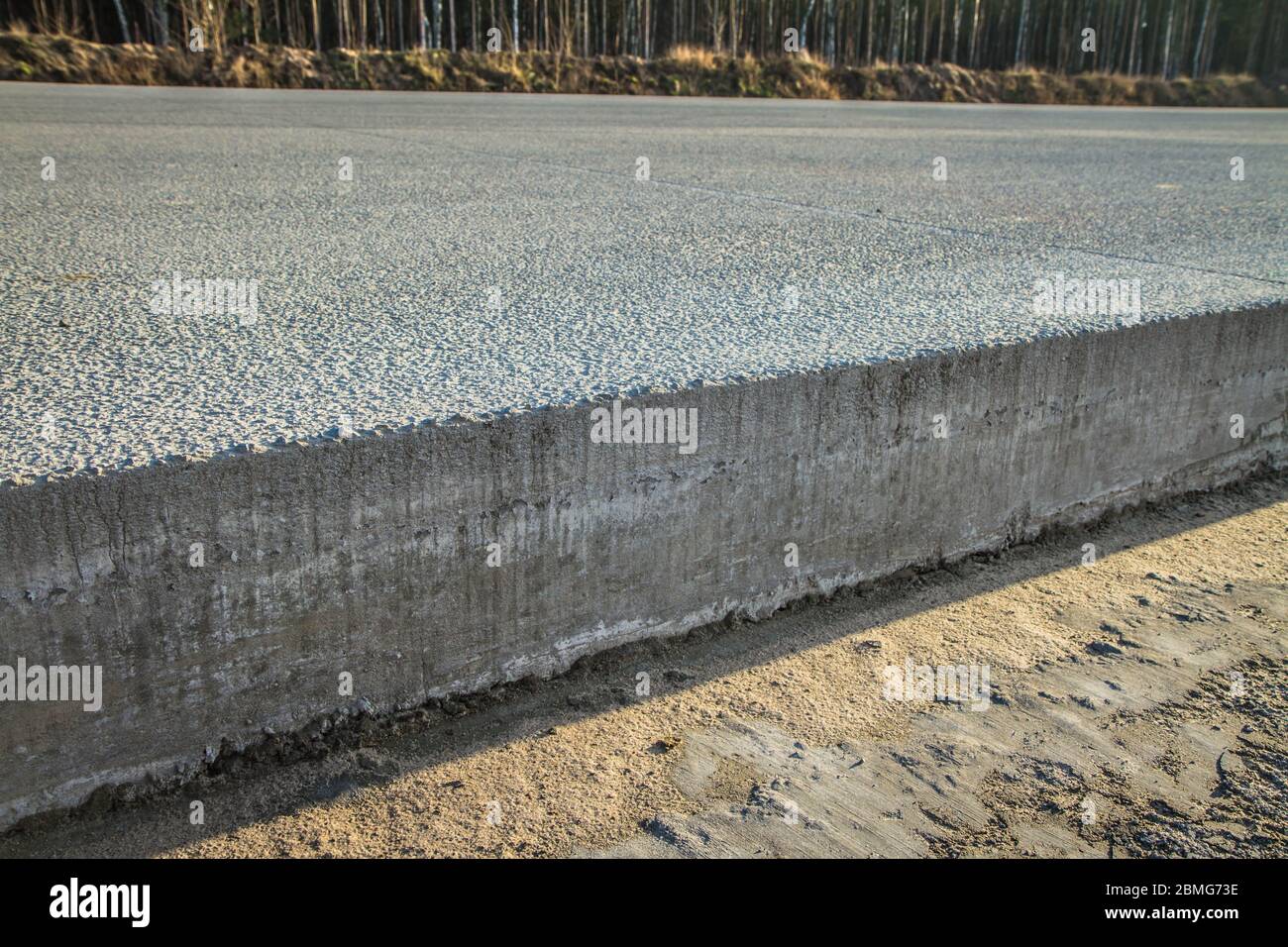Highway under construction - empty building site Stock Photo - Alamy