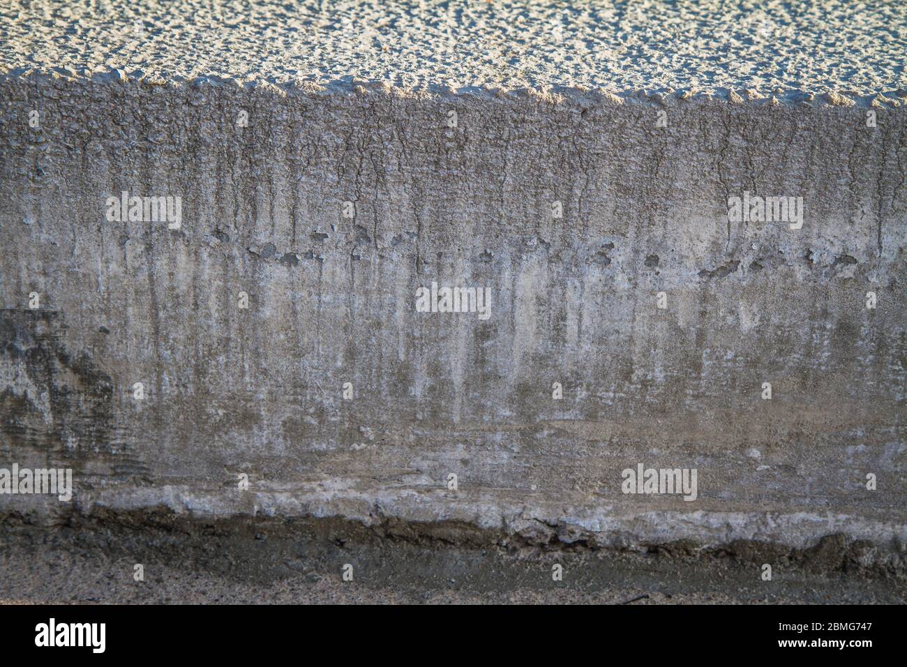 Highway under construction - close up of a cross section Stock Photo ...