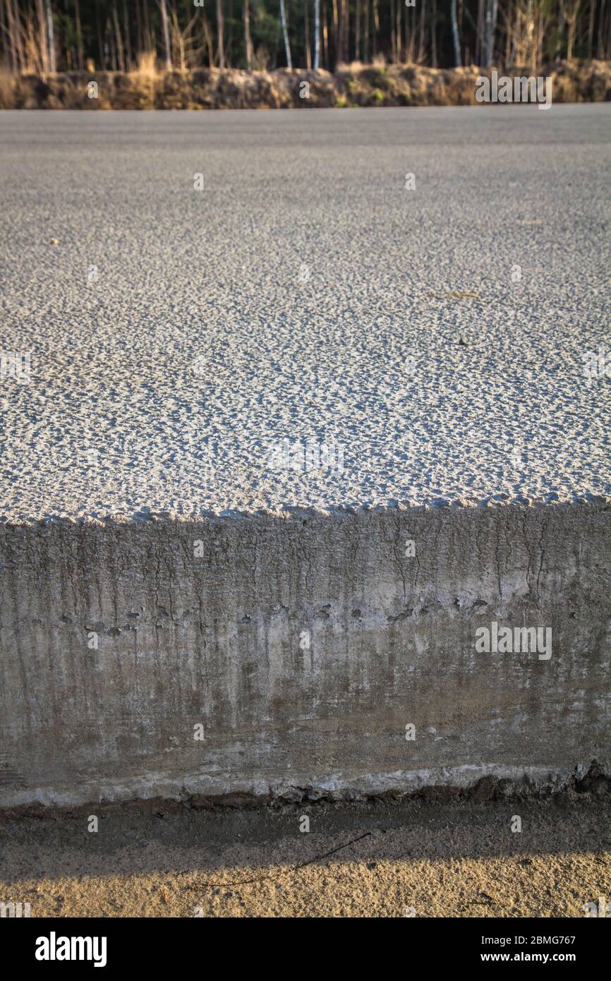 Highway under construction - empty building site Stock Photo - Alamy