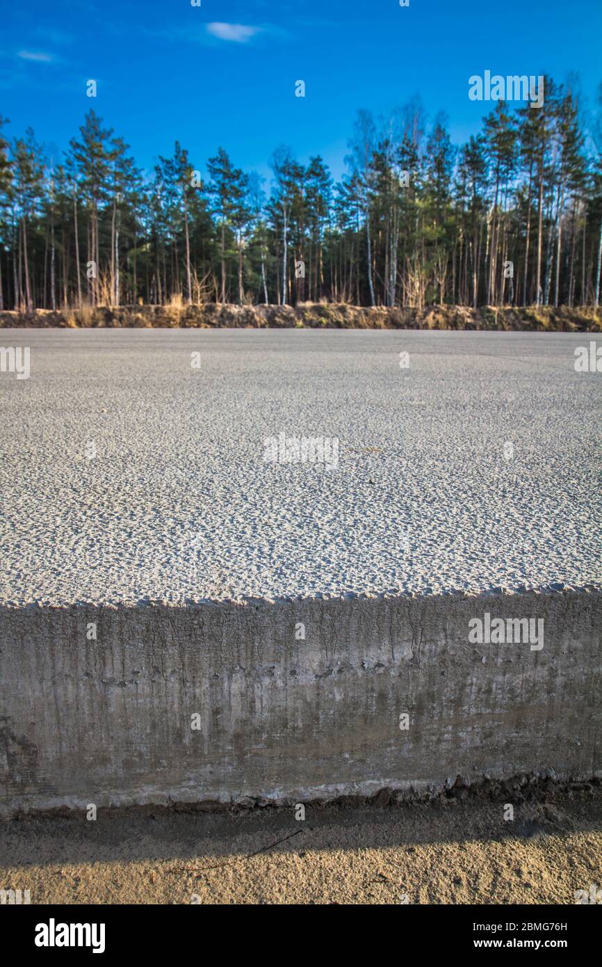 Highway under construction - empty building site Stock Photo - Alamy