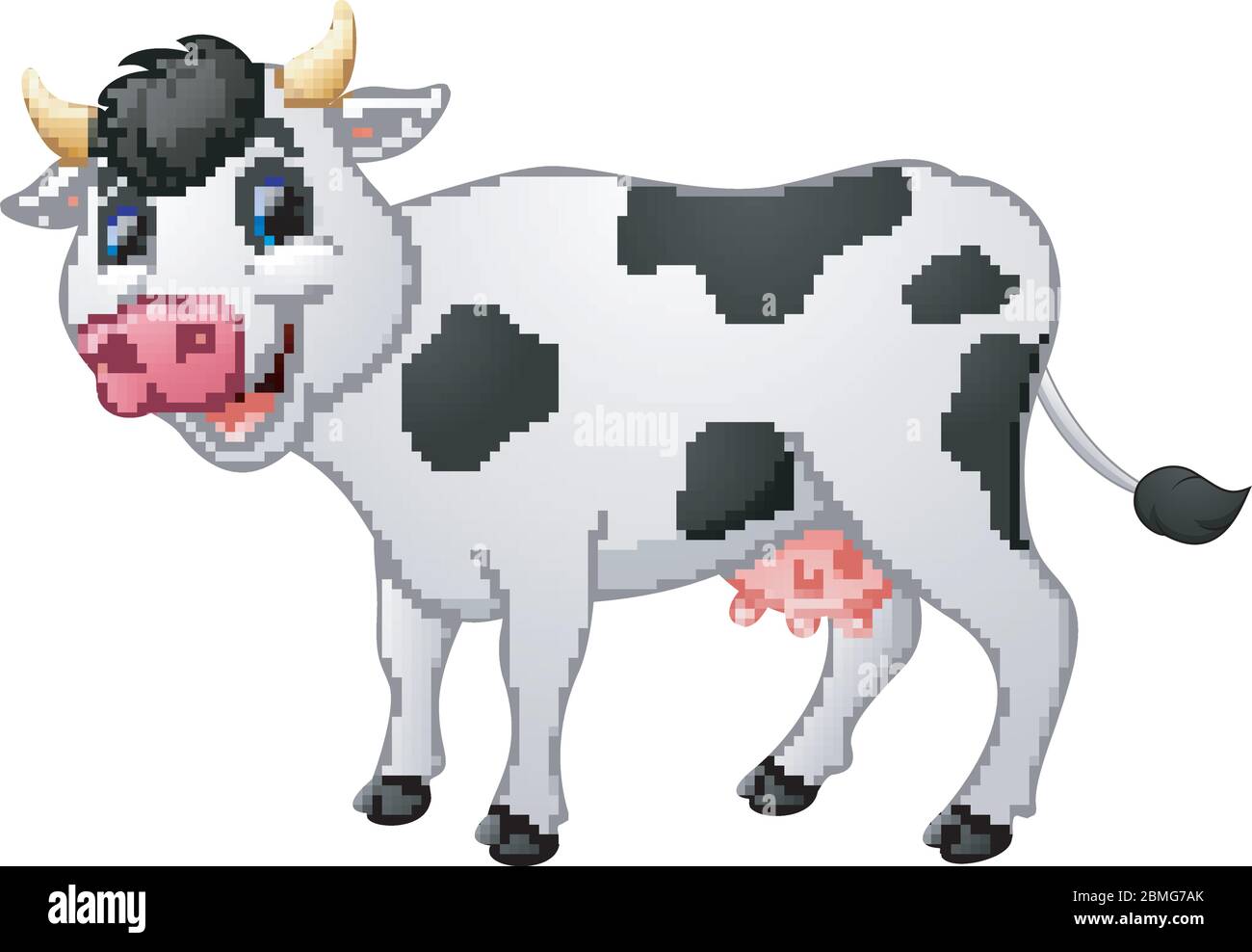 Bull cow jumping cartoon hi-res stock photography and images - Alamy