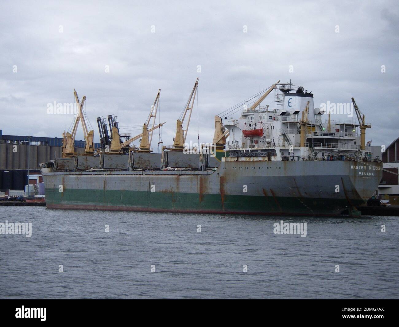 Ship MASTER NICOS Stock Photo - Alamy