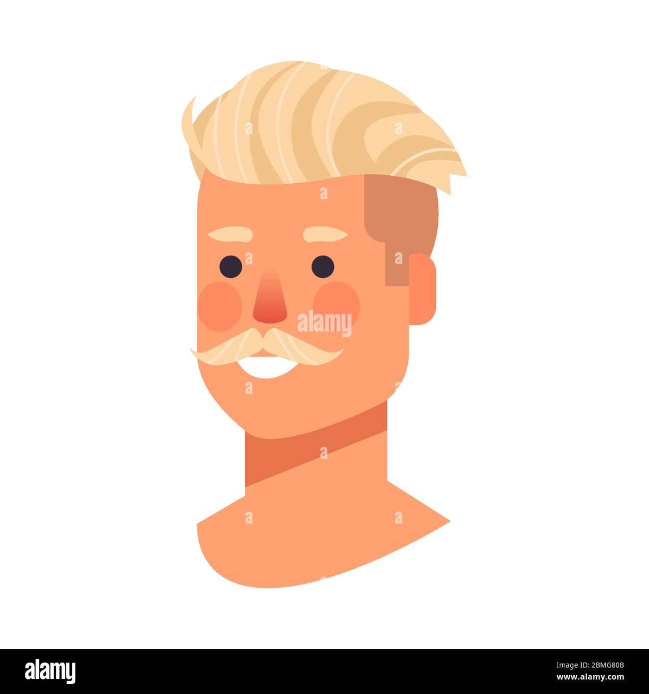 man head avatar beautiful human face male cartoon character portrait ...
