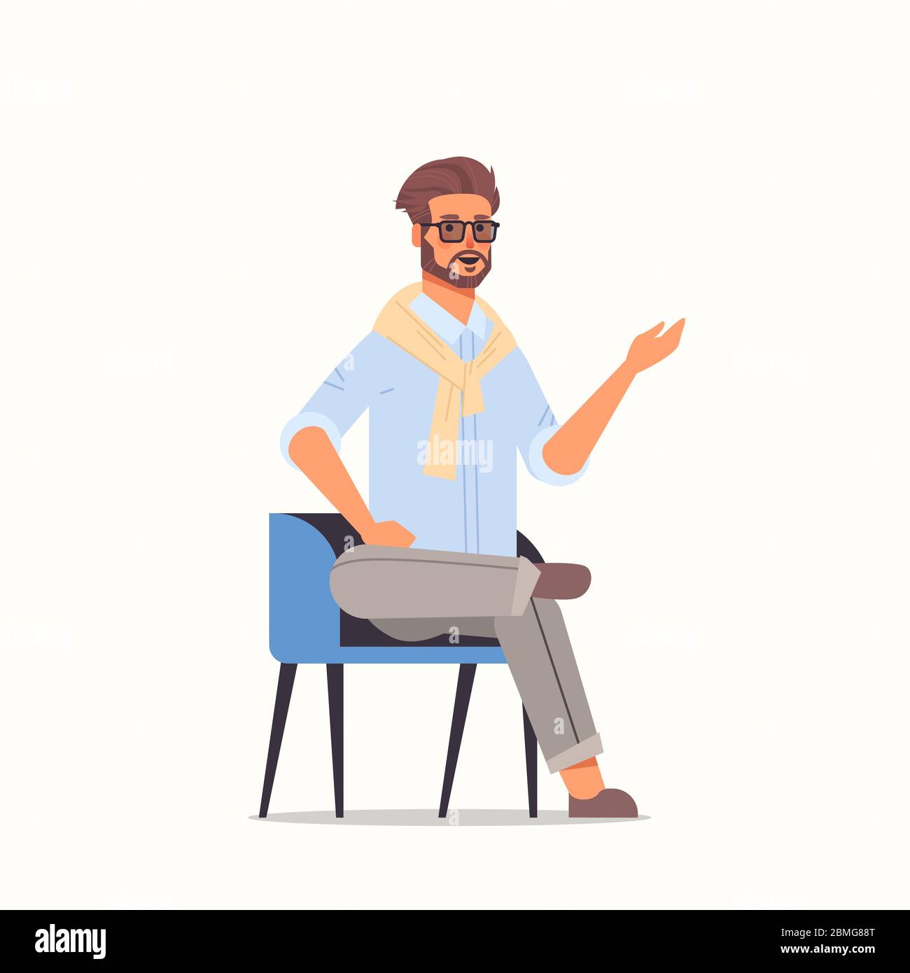 Full body bearded male Stock Vector Images - Alamy