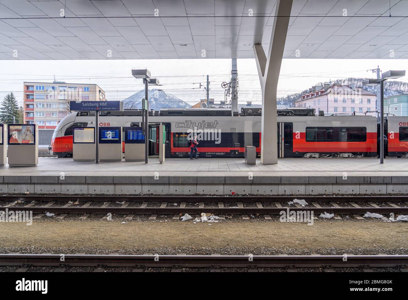 Feb 6, 2020 - Salzburg, Austria: Cityjet train of OBB at Salzburg HBF ...