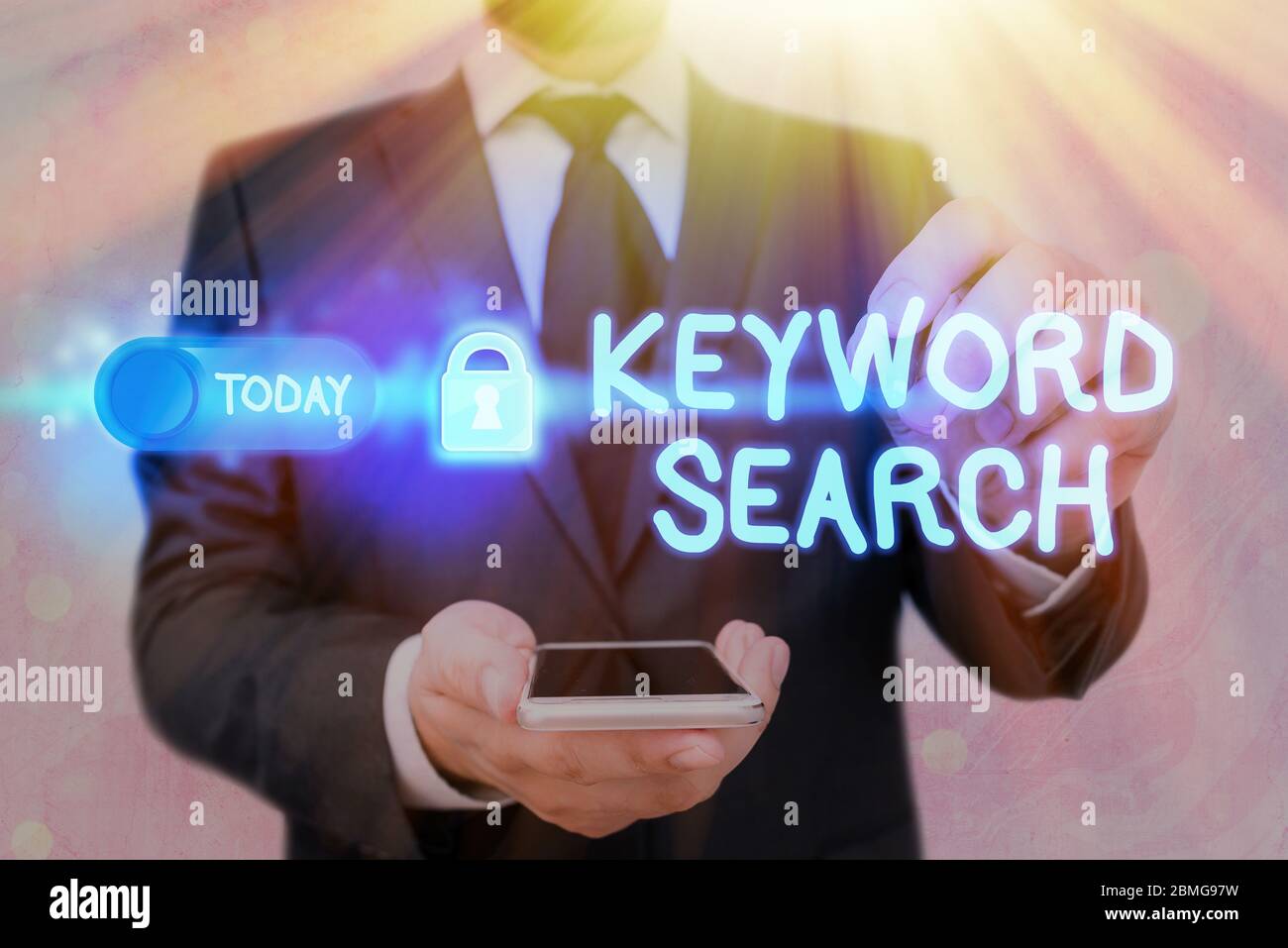 Word writing text Keyword Search. Business photo showcasing Using word ...