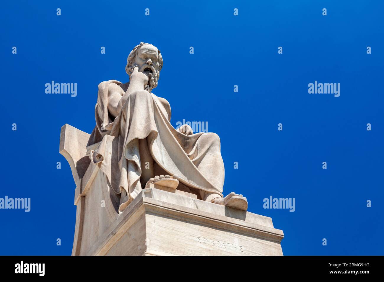 Statue of Socrates, one of the greatest thinkers and philosophers of ...