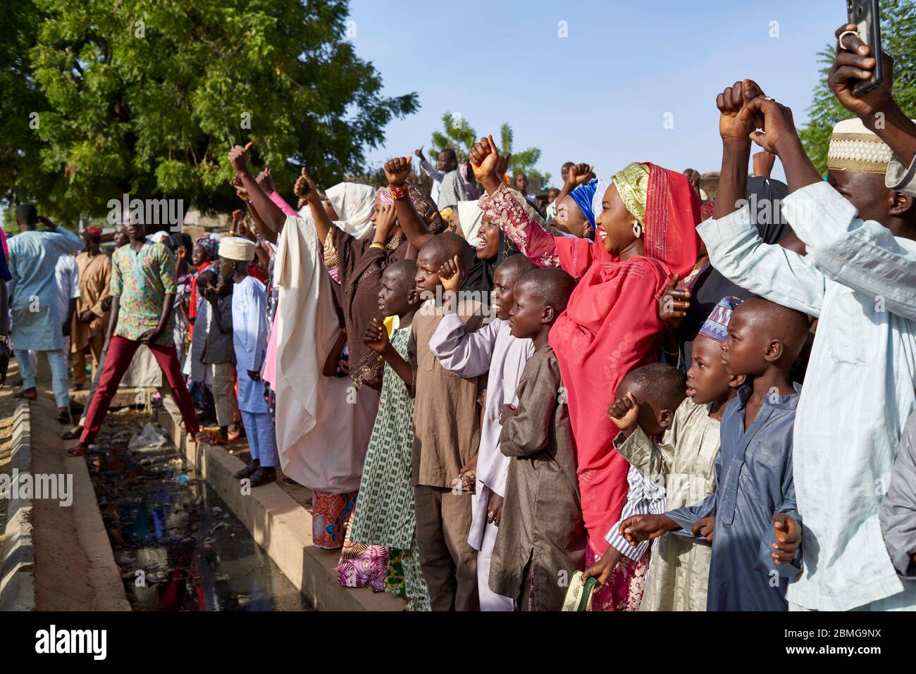Crowd crowds nigeria people hi-res stock photography and images - Alamy
