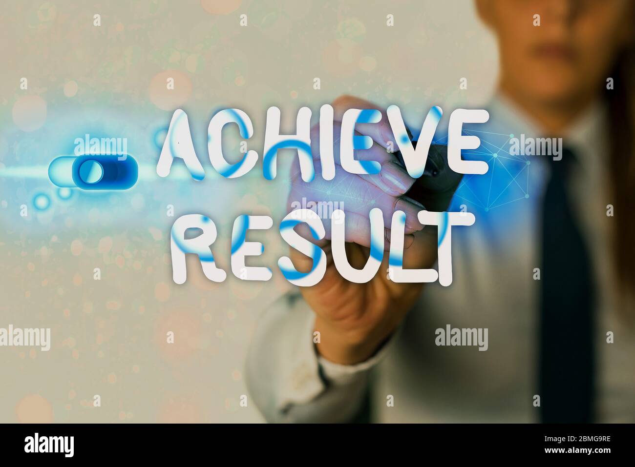 Writing note showing Achieve Result. Business concept for ...