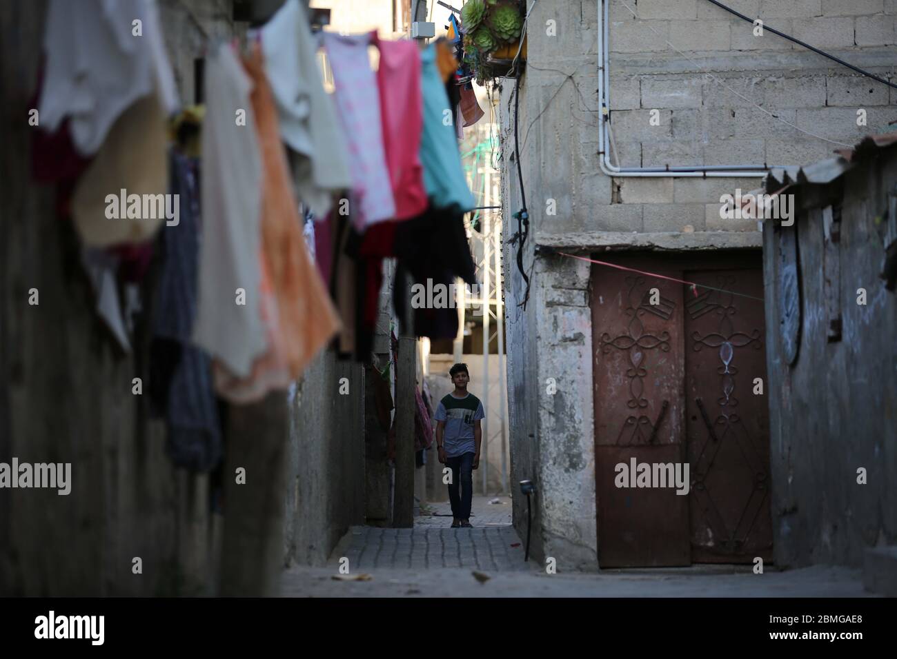 Al-Nuseirat Refugee Camp, The Gaza Strip, Palestine. 8th May, 2020. At ...