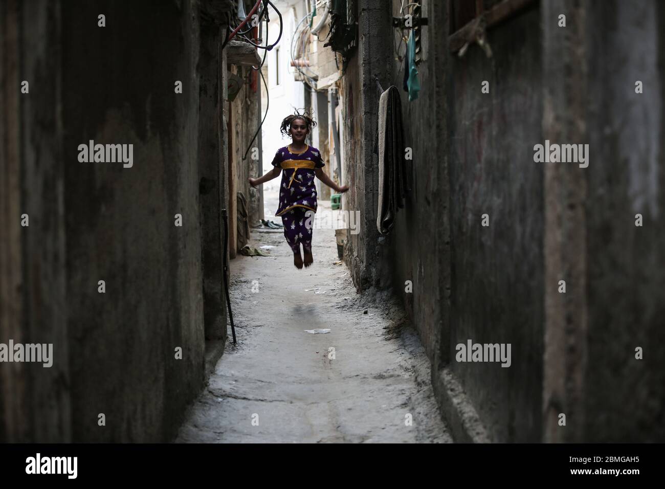 Al-Nuseirat Refugee Camp, The Gaza Strip, Palestine. 8th May, 2020. At ...