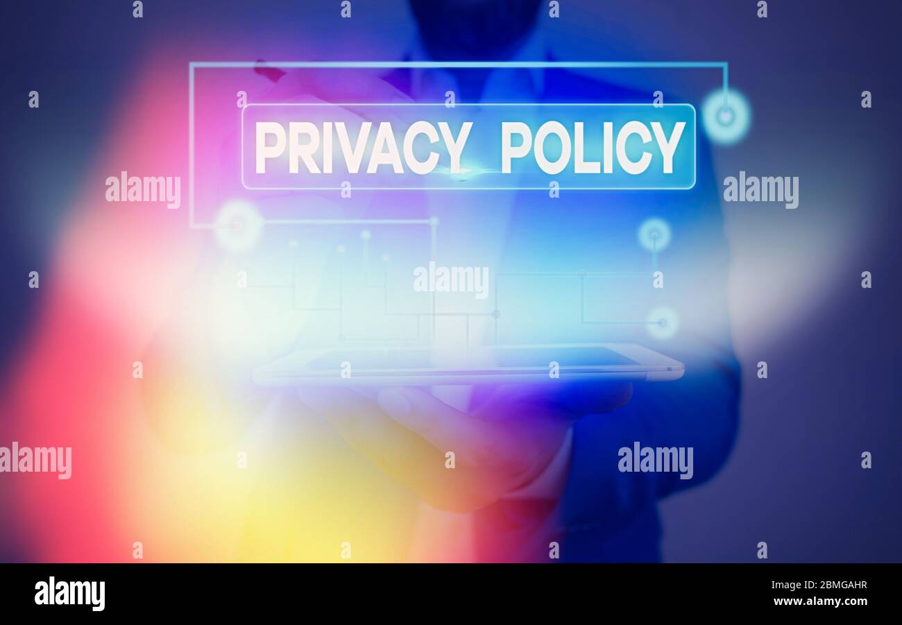 Conceptual hand writing showing Privacy Policy. Concept meaning ...