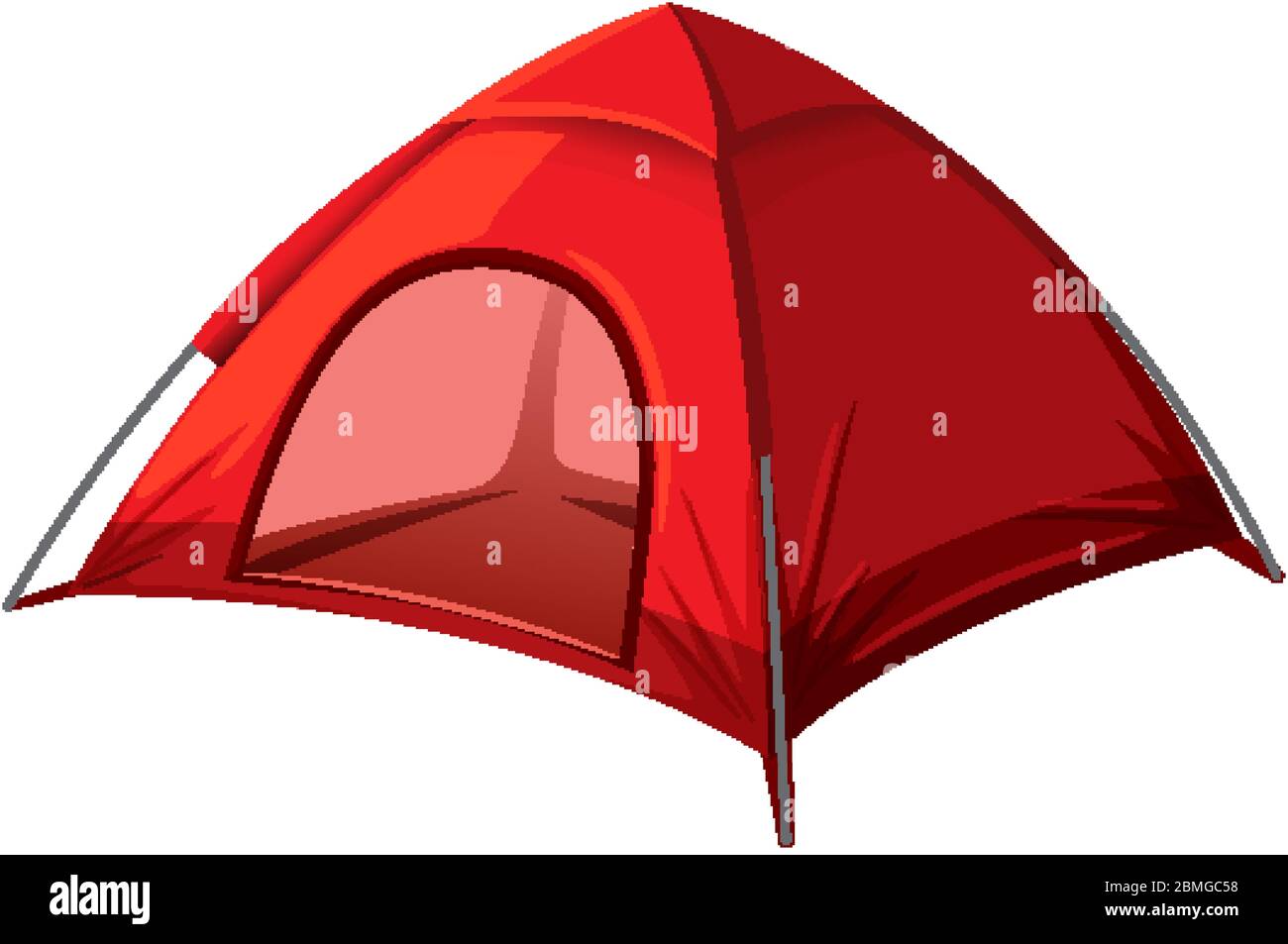 Red tent on white background illustration Stock Vector Image & Art - Alamy
