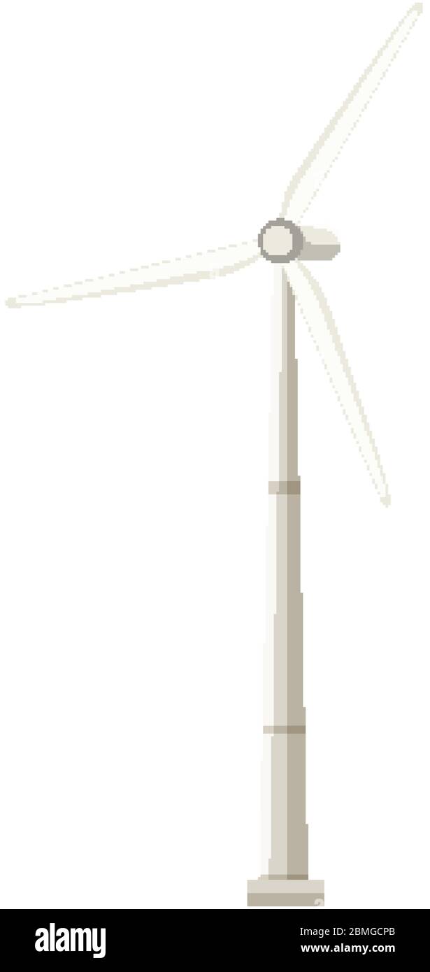 Electronic windmill on white background illustration Stock Vector Image ...