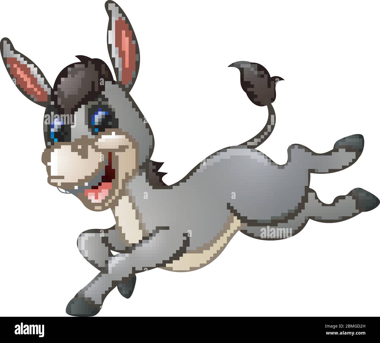 Cute donkey cartoon running Stock Vector Image & Art - Alamy