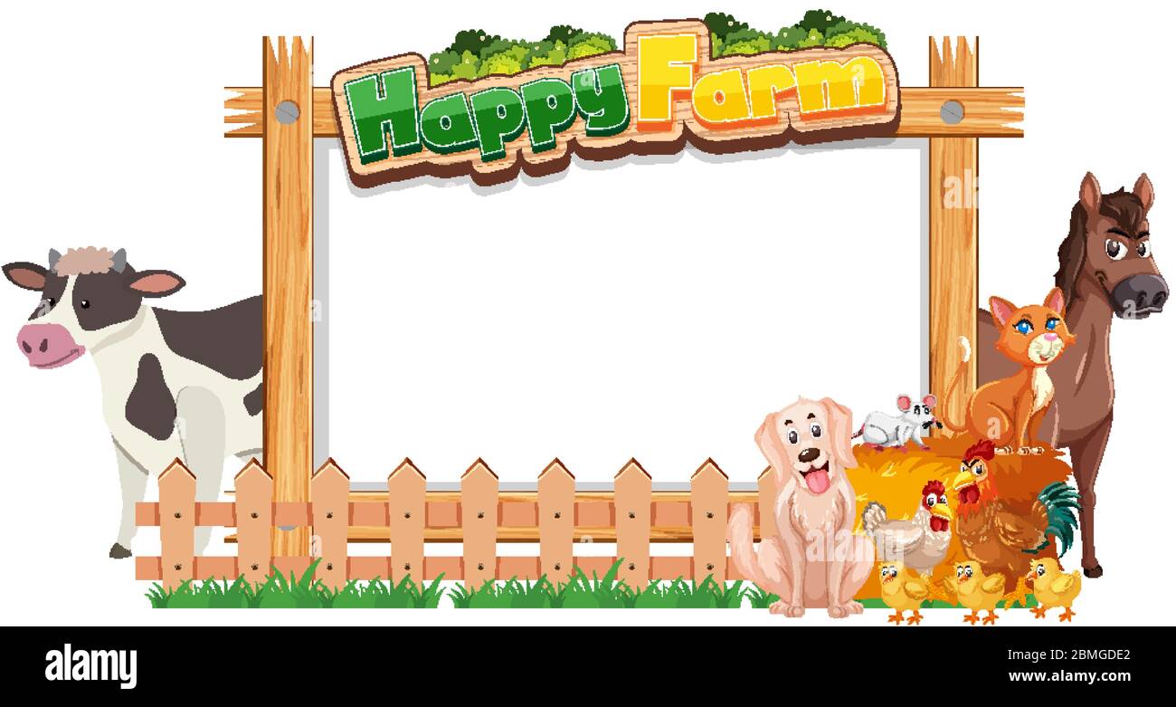 Border frame template with gardening theme background illustration ...