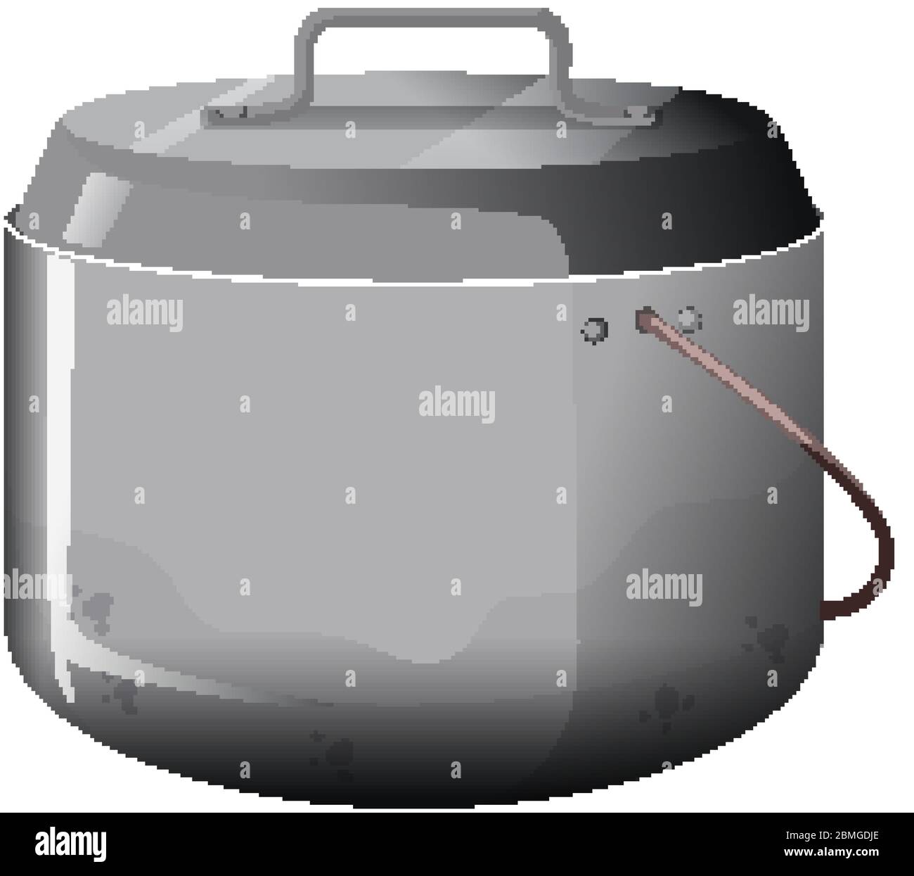 Cooking pot on white background illustration Stock Vector Image & Art ...