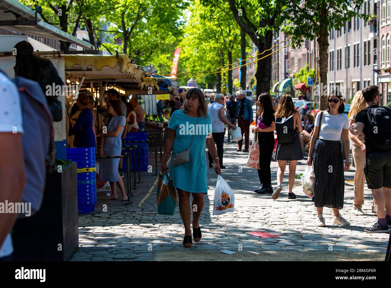 AMSTERDAM, 09-05-2020, Amsterdam, Busy spots in Amsterdam Stock Photo ...