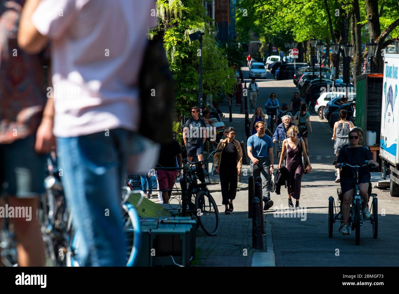 AMSTERDAM, 09-05-2020, Amsterdam, Busy spots in Amsterdam Stock Photo ...