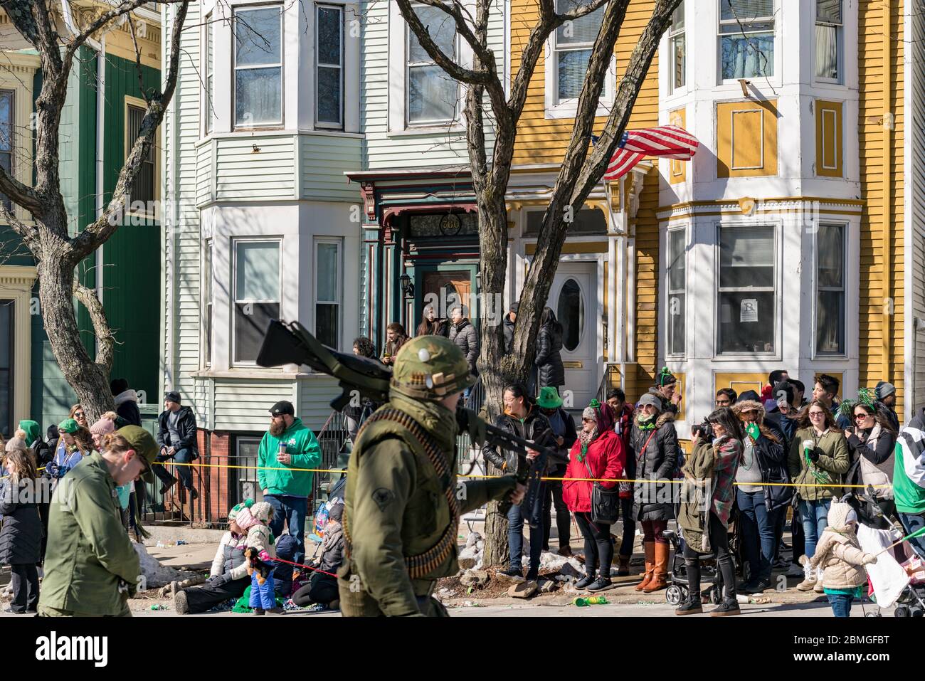 St. Patrick's Day Parade in South Boston, Massachusetts Stock Photo - Alamy